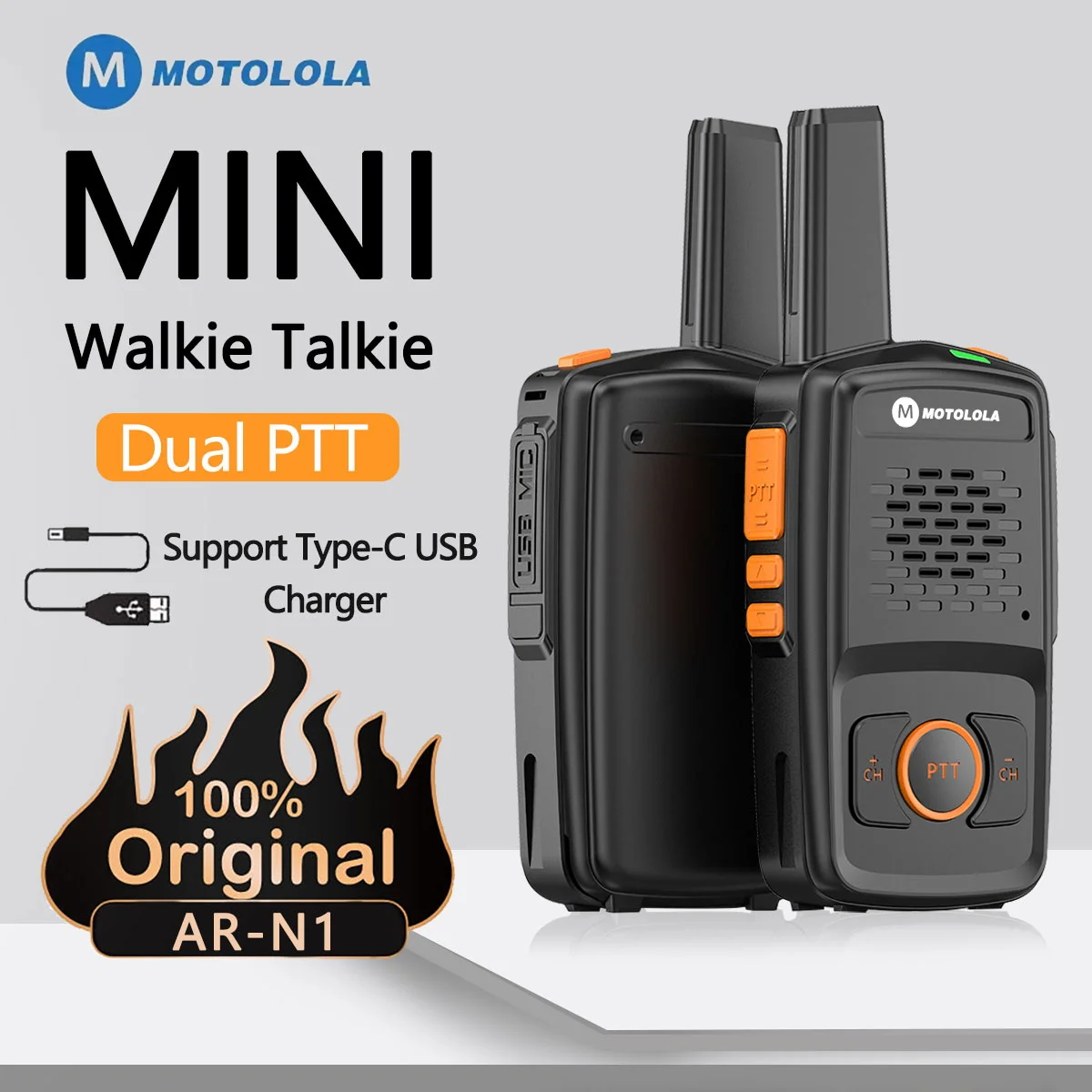 Motolola-Mini-Walkie-Talkie-16-Channels-Professional-MT-N1-UHF-400 ...