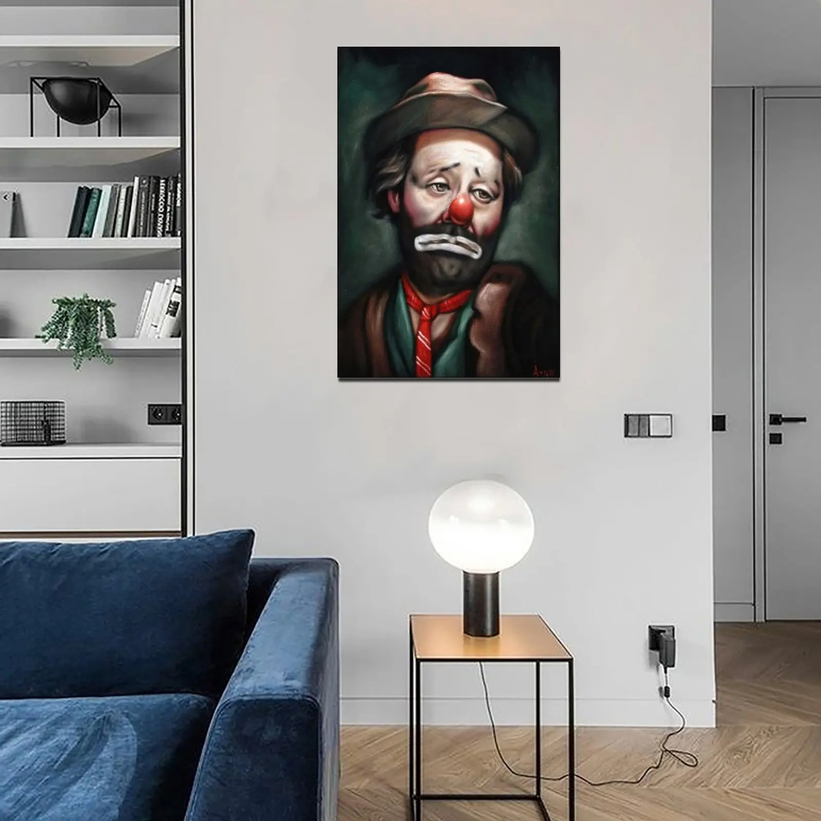 Sad Hobo Clown Painting