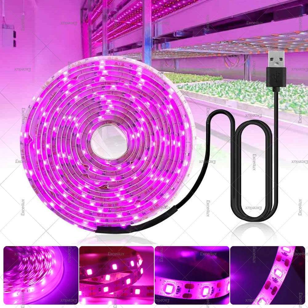 5V USB Led Plant Grow Light Strip LED Phyto Lamps For Plants Seedlings ...