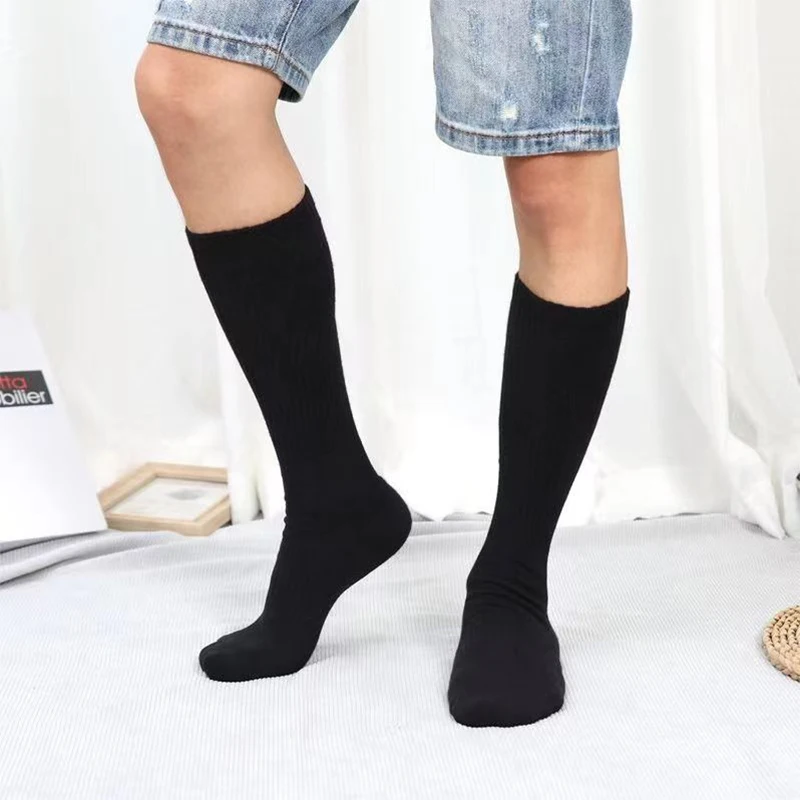 3-Pairs-Lot-Plus-Long-Socks-New-Autumn-Men-s-Socks-Black-And-White ...