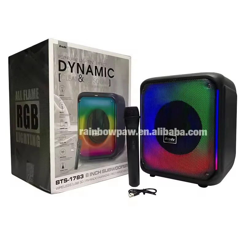 Subwoofer-Rgb-Party-Speaker-Bts-1783-Outdoor-Bt-Portable-Audio-Player-Bass-Karaoke-Partybox ...