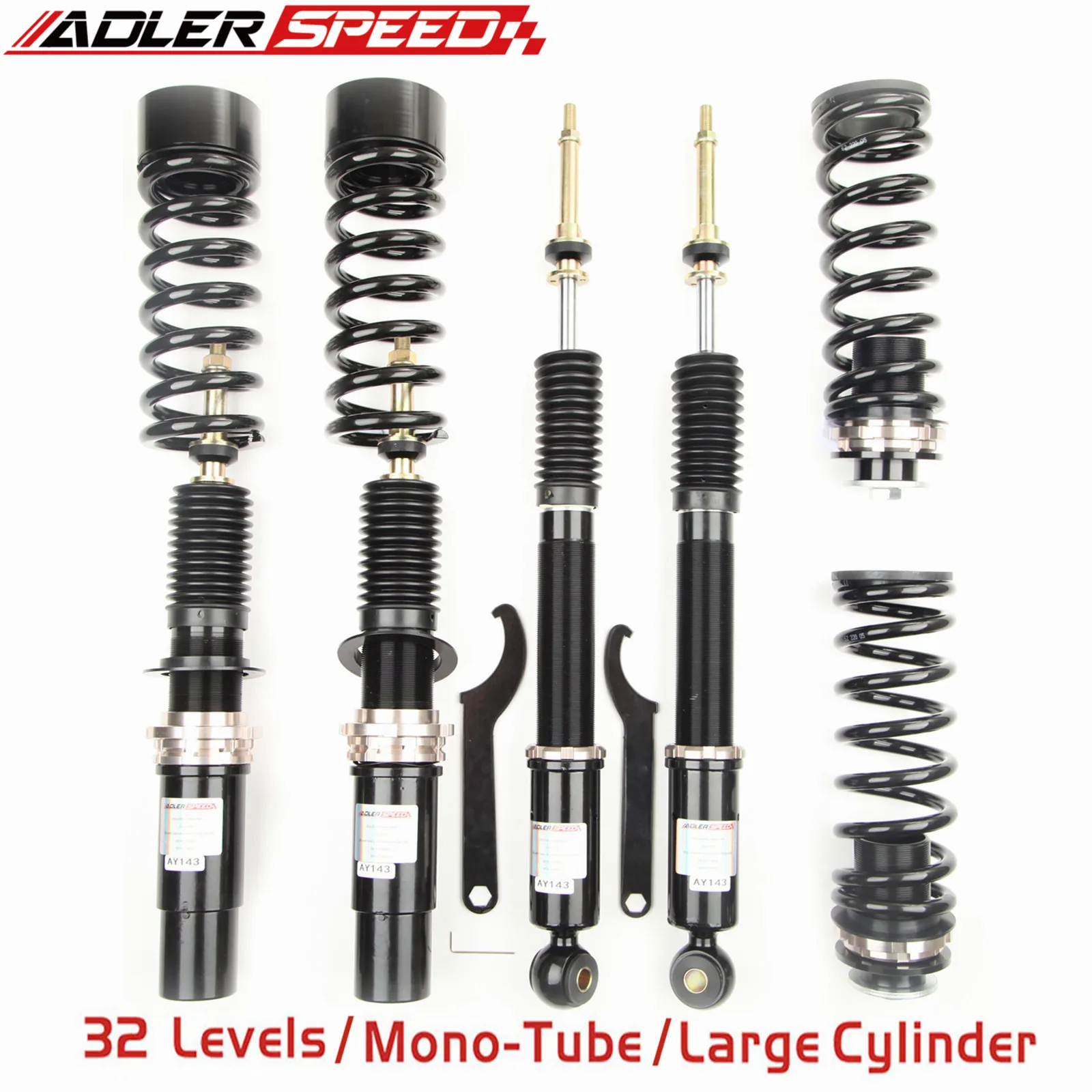 For-Audi-A4-B8-A4-Quattro-B8-09-16-Coilovers-Kit-32-Level-Adj-Height ...
