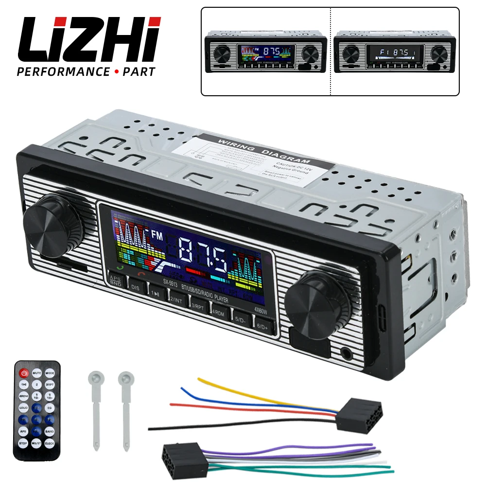Vintage Car Radio Vehicle Integrated MP3 Player Wireless Bluetooth ...