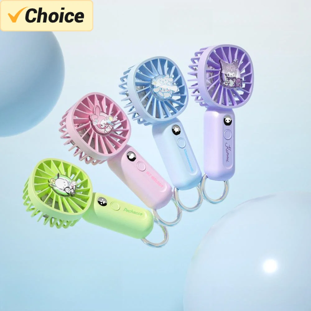 Kawaii-Kuromi-Anime-Sanrio-Pochacco-USB-Rechargeable-Handheld-Fan-Cute ...