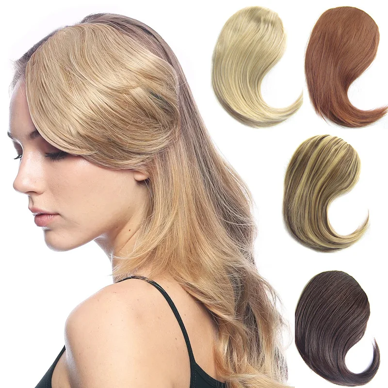 Zolin-Synthetic-Hair-Bangs-Extension-2Clips-Clip-On-Hair-Asymmetry ...