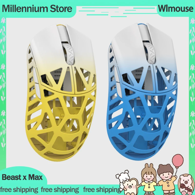 New-Wlmouse-Beast-x-Max-Mouse-Magnesium-Alloy-Hollow-Out-Mice-2-4G ...