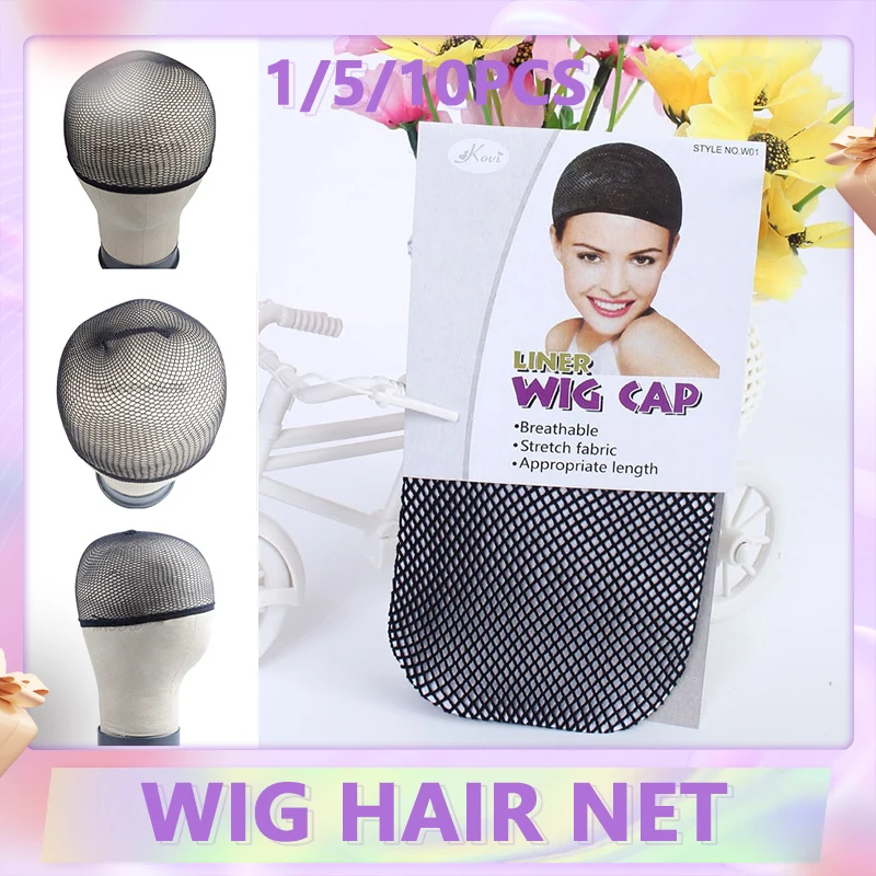 1-5-10PCS-Black-Hair-Net-Mesh-Weaving-Making-Caps-Weaving-Cap-Hairnets ...