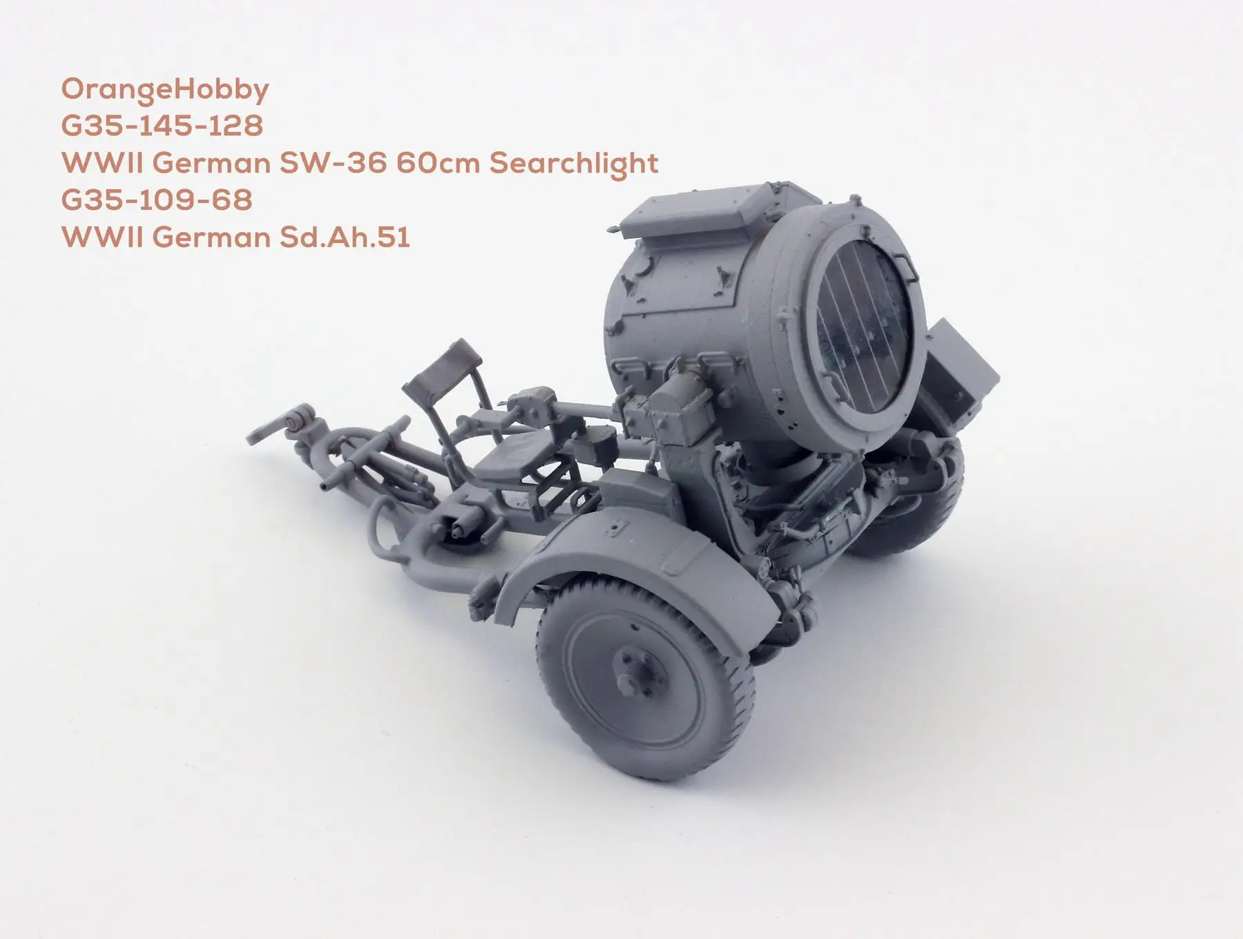 Orange Hobby G35-145 & G35-109 1/35 WWII German SW-36 60cm Searchlight ...