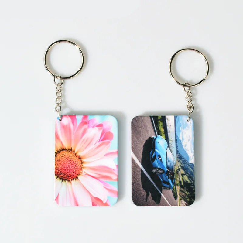 Free-Shipping-45Pcs-Lot-Sublimation-Plastic-Blank-Polymer-Keychain-For ...