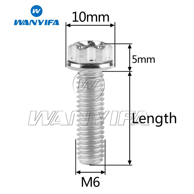 Om606 Turbo Ru00edgido Titanium Perno Brida Cabeza Torx Para Materiales ...