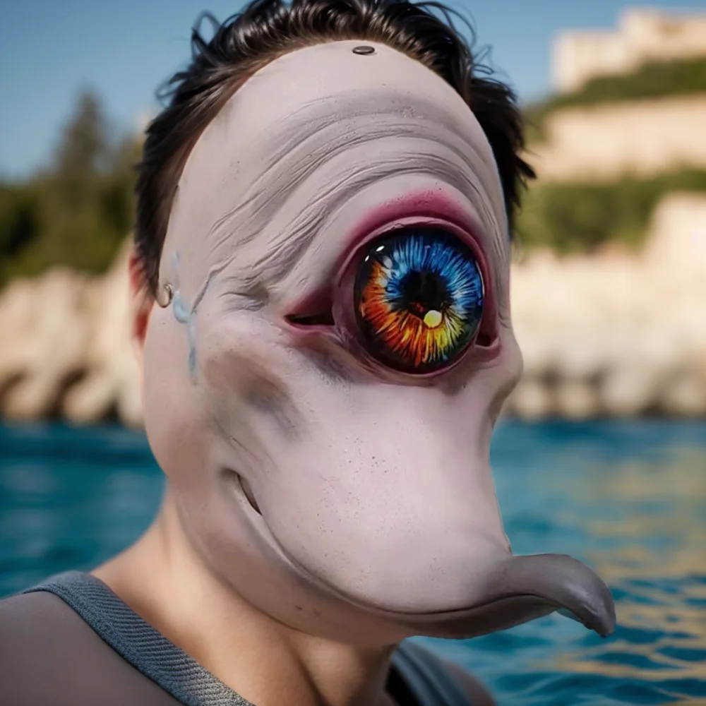 1PC-Funny-One-Eyed-Monster-Mask-Horror-Alien-Latex-Masks-Plague-Bird ...