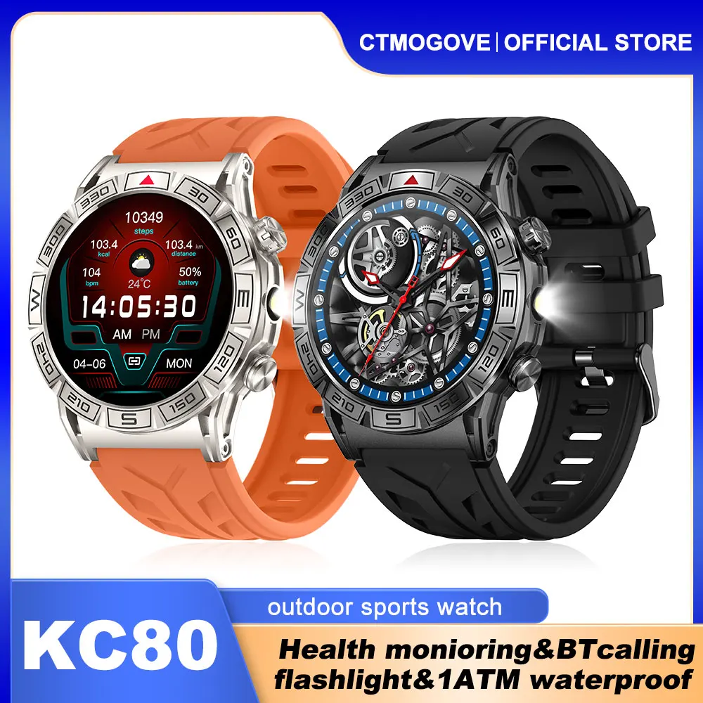 KC80-Smartwatch-AMOLED-Bluetooth-Talk-450mAh-battery-Watch-Sports ...