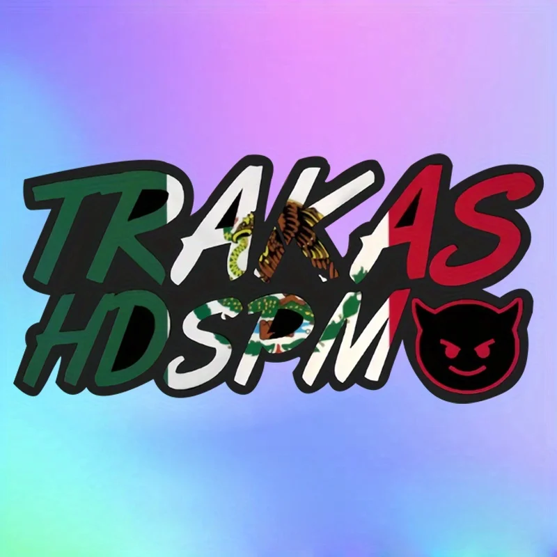 1PC TRAKAS HDSPM Funny Motorcycle Stickers DIY Motorcycle Helmet ...