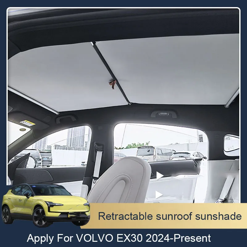 Car-Retractable-Sunroof-Sunshade-For-VOLVO-EX30-2024-2025-Skylight-Roof ...
