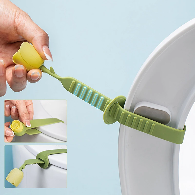 Silicone Tulip Toilet Seat Lifter Toilet Lifting Device Creative Lift ...