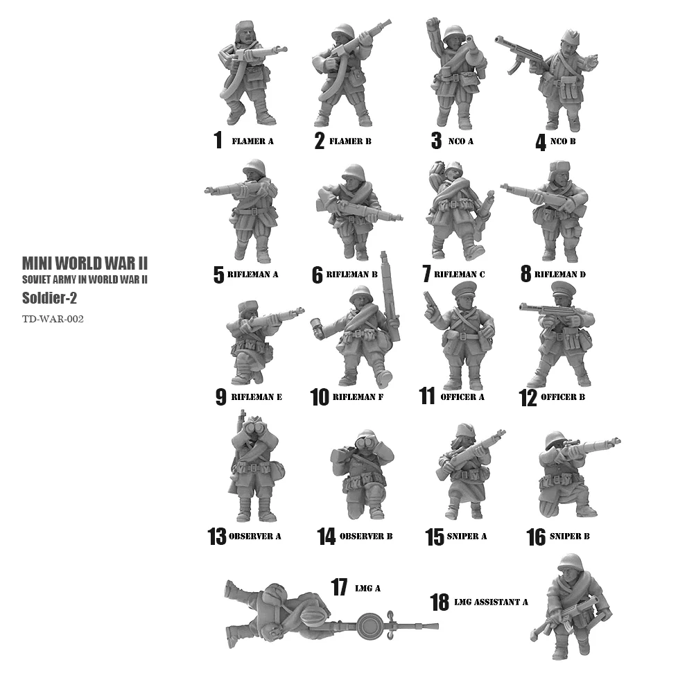 38MM3D Printing One Piece Model Resin Soldier model kits figure ...