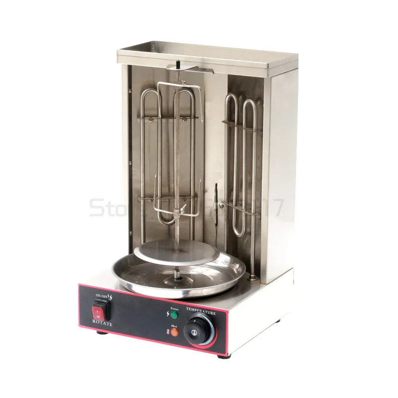 Vertical Rotating BBQ Kebab Meat LPG Gas Grill Stainless Steel ...