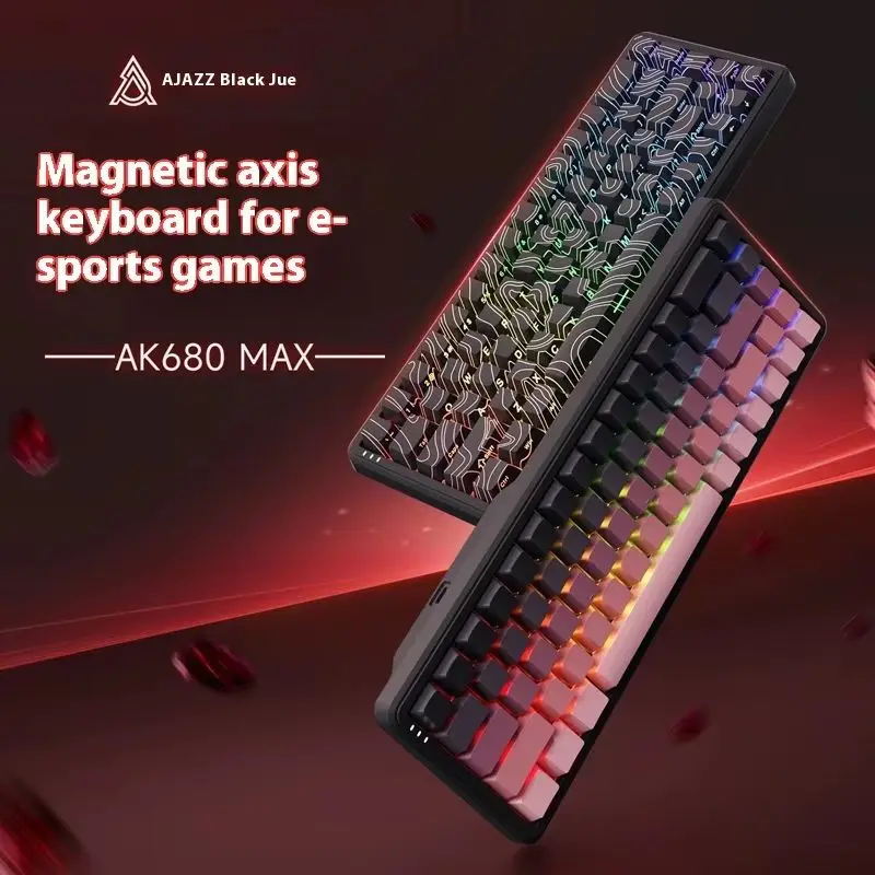 Ajazz Ak 680 max Magnetic Axis Mechanical Keyboard Wireless Bluetooth ...