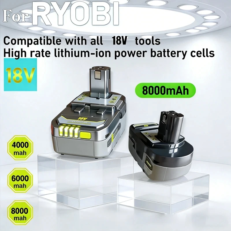 For RYOBI high-performance lithium battery 18V low self discharge ...