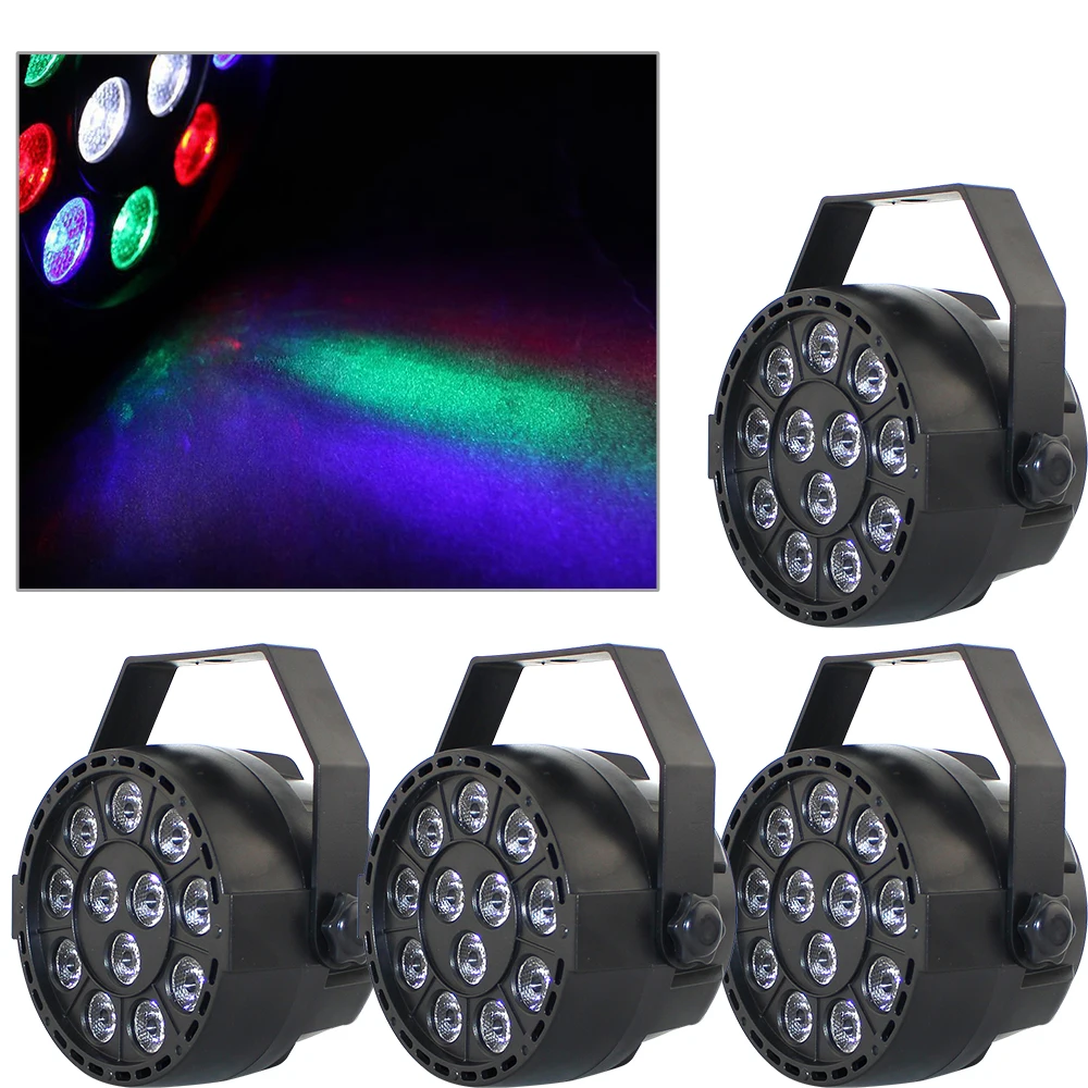 4PCS-7-Channel-LED-Stage-Spotlight-LED-DMX-RGBW-Spotlight-Strobe-Effect ...