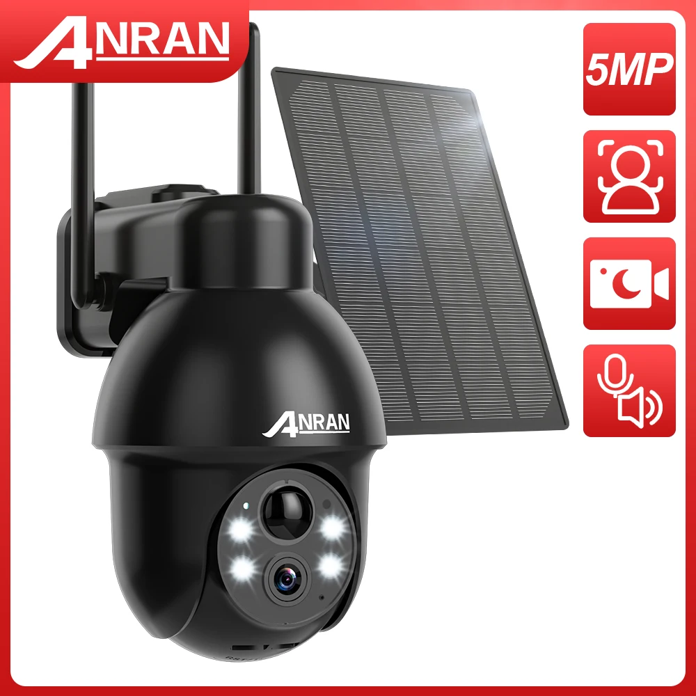 ANRAN-Battery-Camera-With-Solar-Panel-5MP-WIFI-Security-Camera-PIR ...