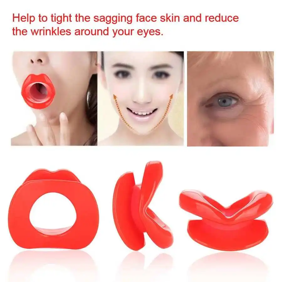 Silicone-Rubber-Face-Lifting-Lip-Trainer-Mouth-Muscle-Tightener-Face ...