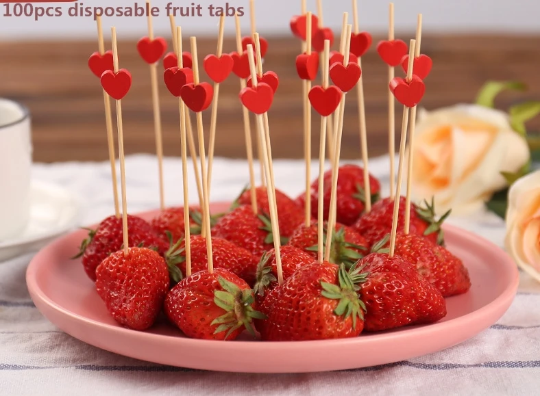 Pick Buffet Stick Food Fruit Party | Bamboo Sticks Toothpick Skewer ...