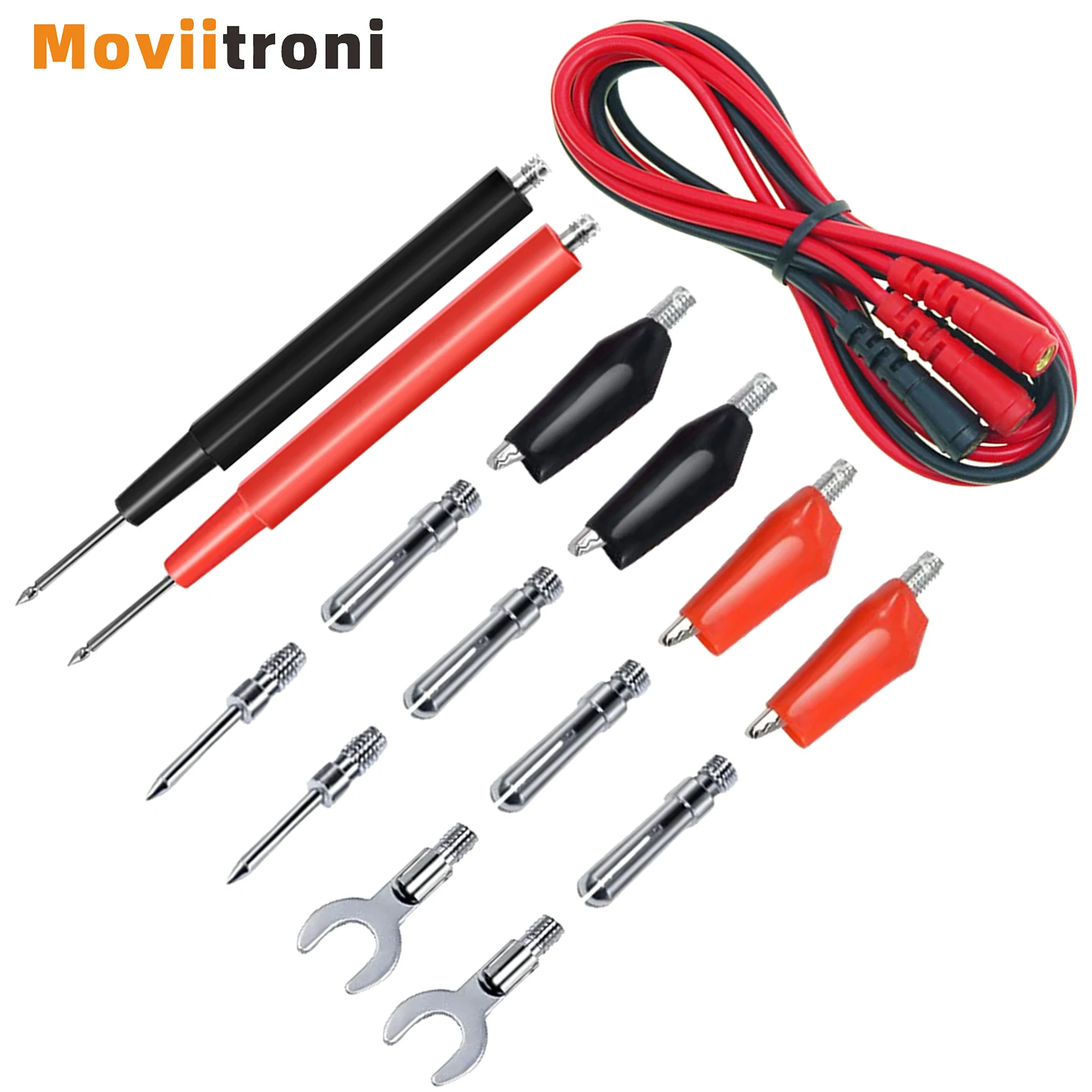 16pcs Multimeter Test Leads Kit Replaceable Electronical Alligator ...