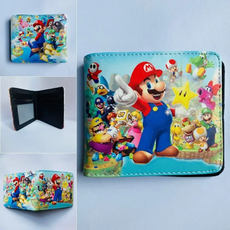 New-Super-Mario-PU-Wallet-Mario-Brothers-Luigi-Bowser-Yoshi-Wario-Anime ...