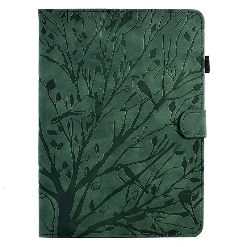 Embossed Wallet Cover for iPad Mini 54321 (Green)