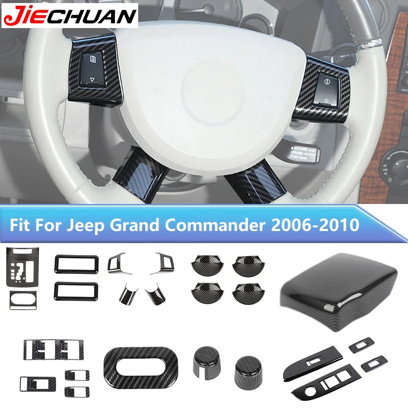JIECHUAN Fit For Jeep Grand Commander 2006-2010 ABS Car Interior ...