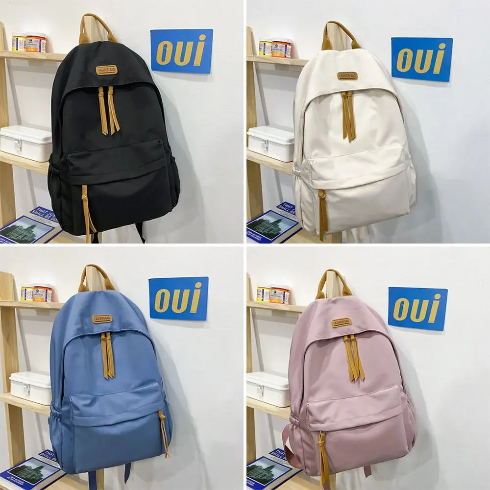 Japan-and-South-Korea-New-Solid-Color-Backpack-Student-School-Bag ...