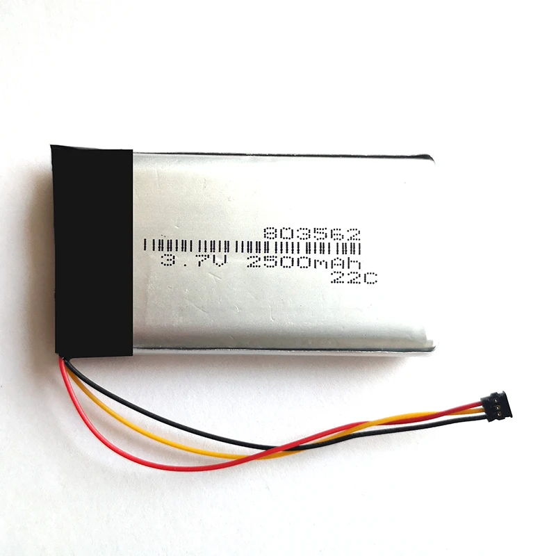 3-wire-Connector-3-7V-2500mAh-803562-Rechargeable-li-Polymer-Li-ion ...