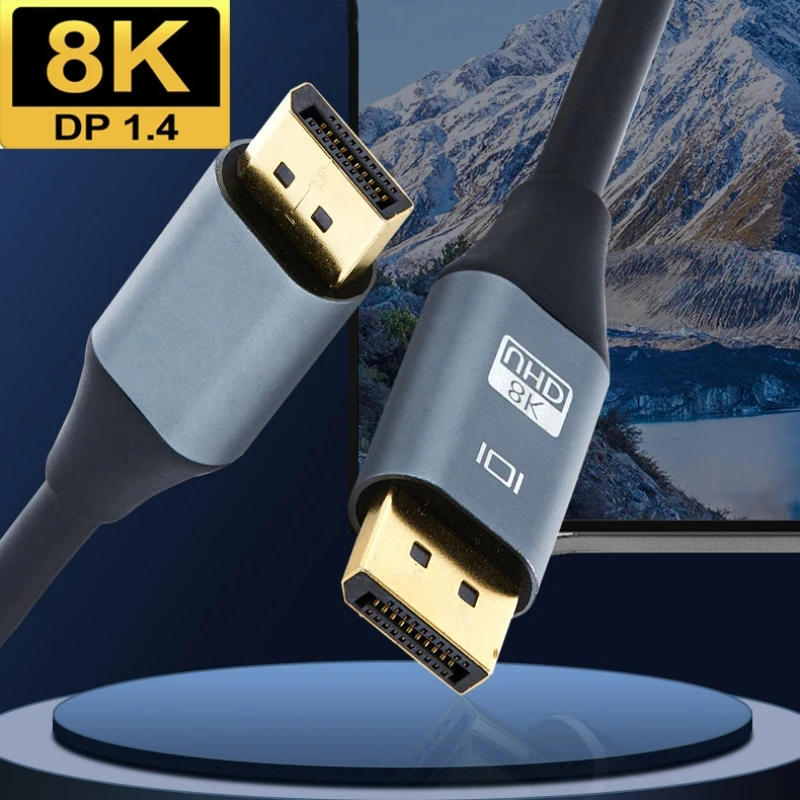 Displayport 1.4 Adapter Cable Dp To Dp 8k 60hz 4k 120hz Hdr 165hz ...