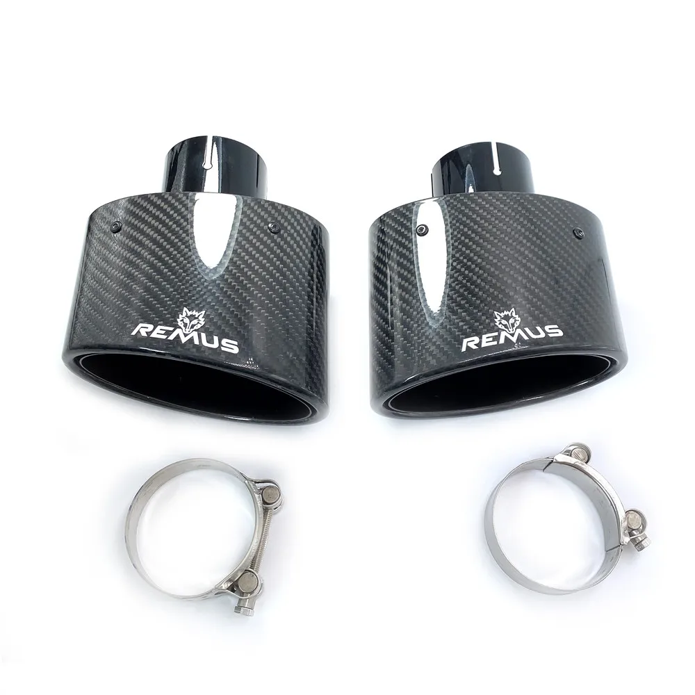 1Pcs Remus Logo Car Exhaust Pipe Modified 150mm Large Diameter Nozzle ...