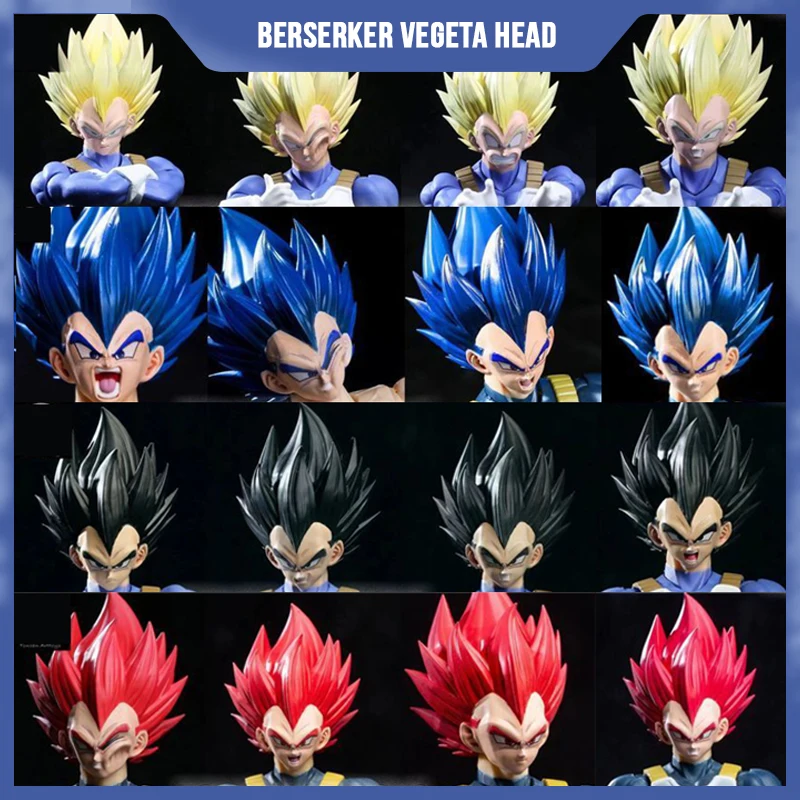 Anime Dragon Ball Vegeta Head Tonsenarttoys Berserker Blue Silent ...