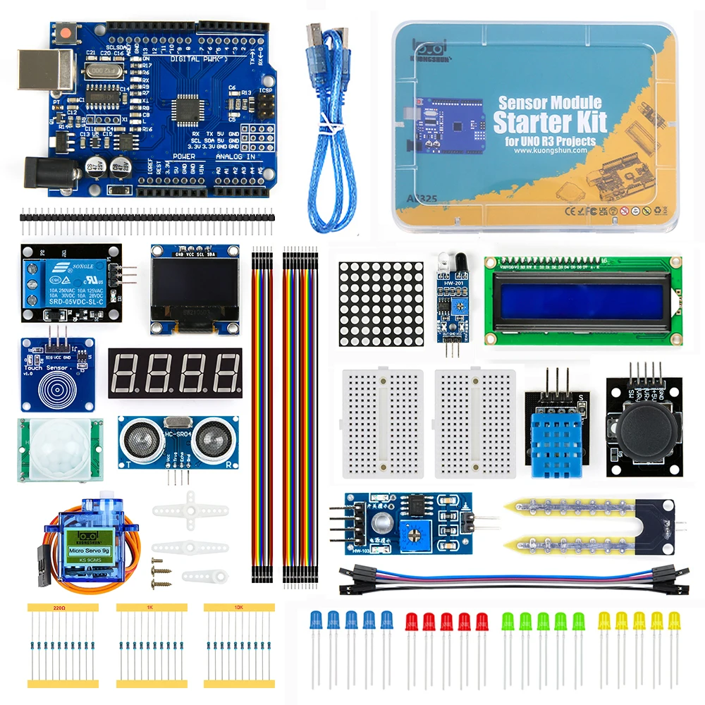 KUONGSHUN-Kit-de-inicio-de-m-dulo-de-Sensor-para-Arduino-conjunto-R3-0 ...
