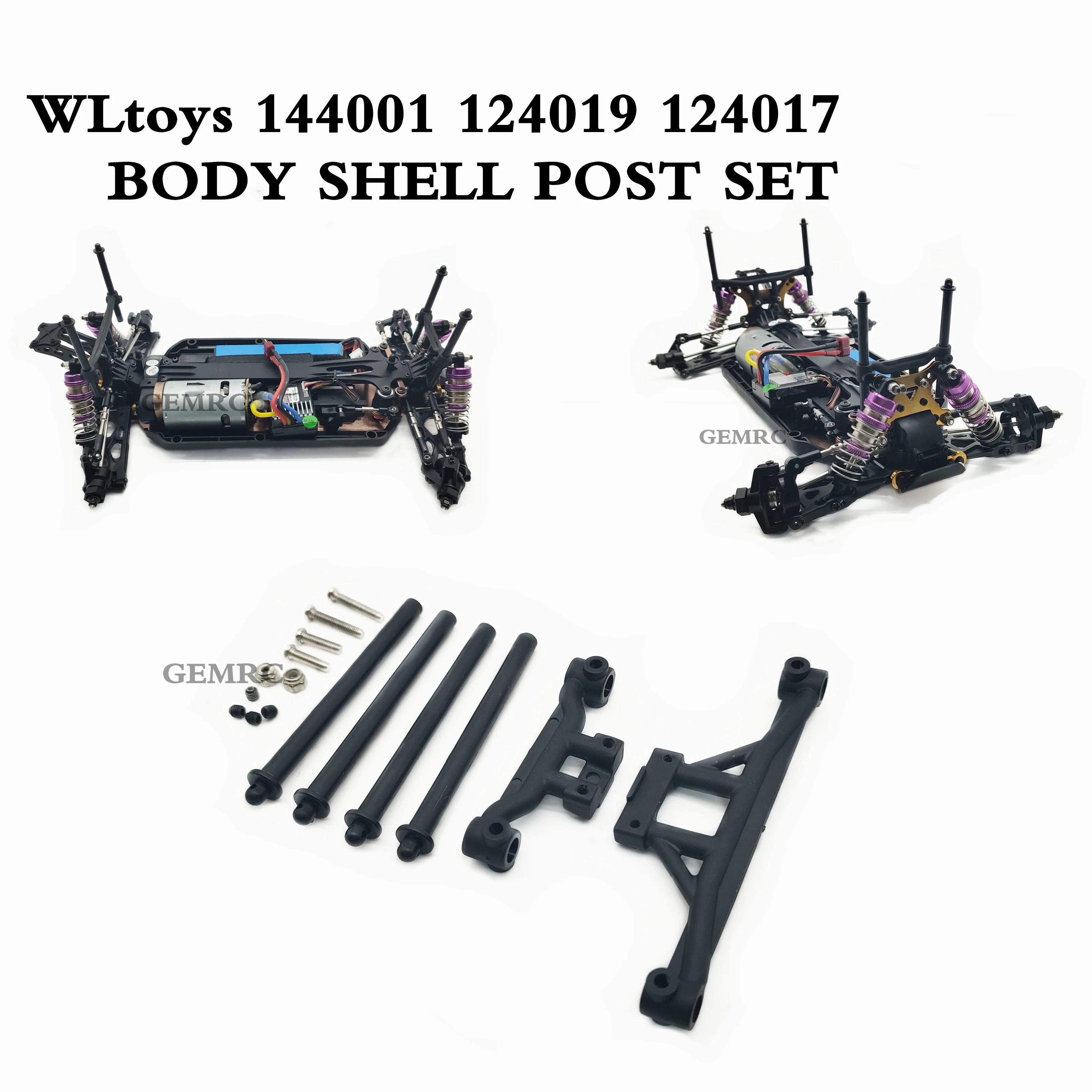 wltoys 124019 144001 124017 upgrade parts body shell post modify ...