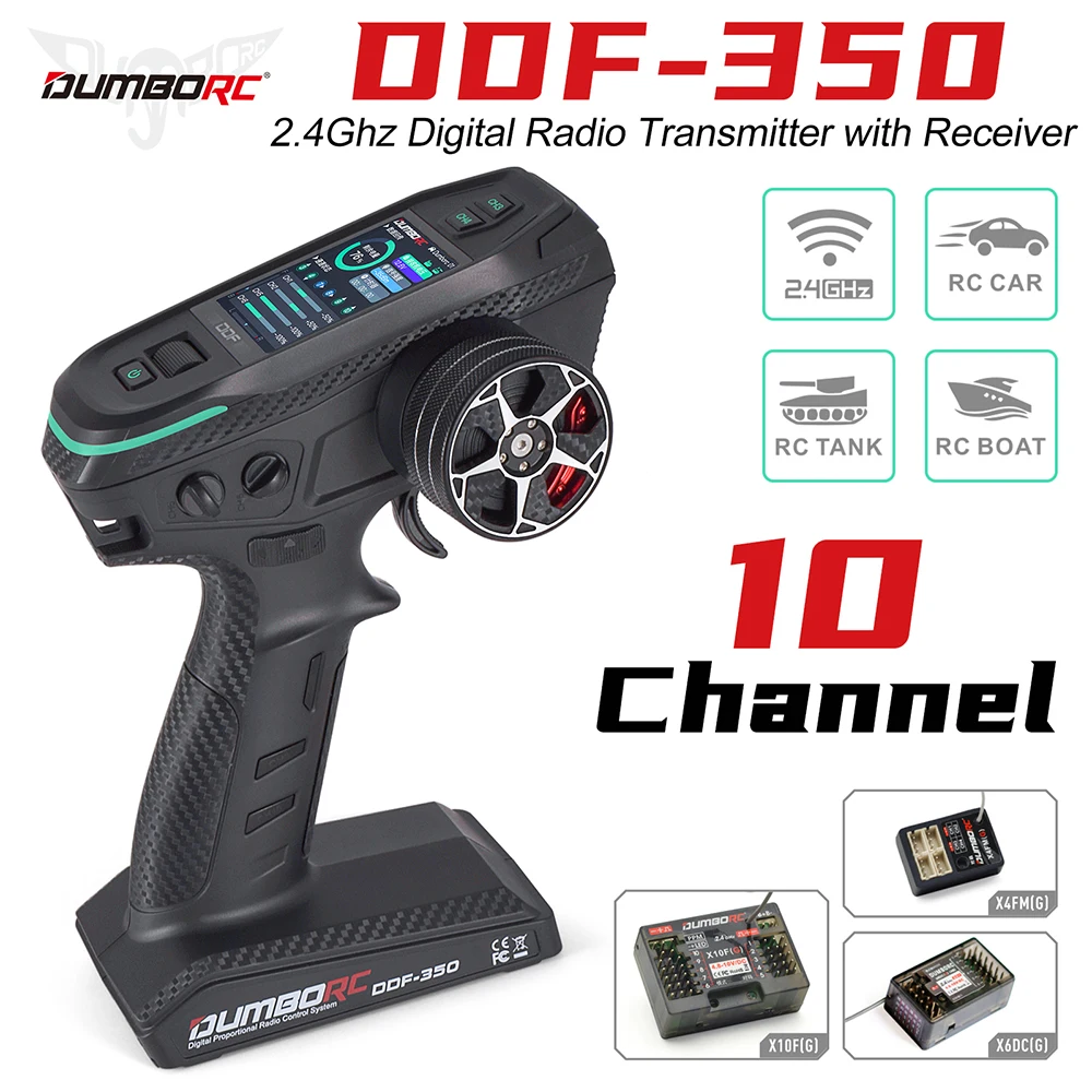 Dumborc-2-4G-10ch-Digitale-Radio-Afstandsbediening-DDF-350-Zender-Met ...