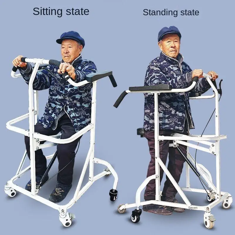 Elderly-Trolley-Walker-with-Four-Wheel-Mobility-Aids-Elderly-Stroke ...