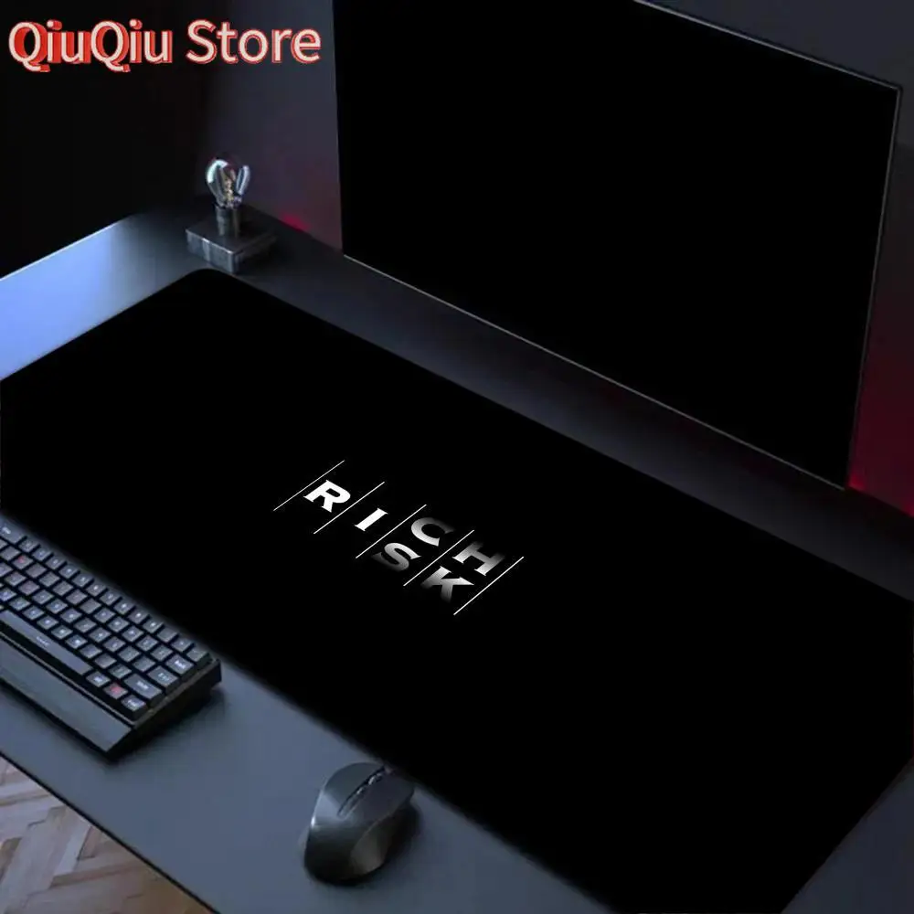 Risk or Rich Blsck Mouse Pad Large Computer Office Game Table Mat XXL ...
