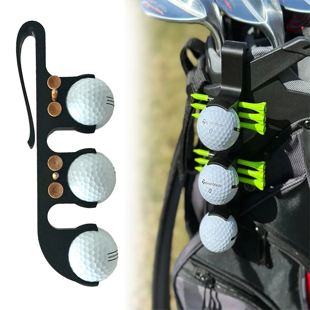 Golf Ball Clip with Tee Holder Plastic Golf Ball Holder Clip Organizer ...