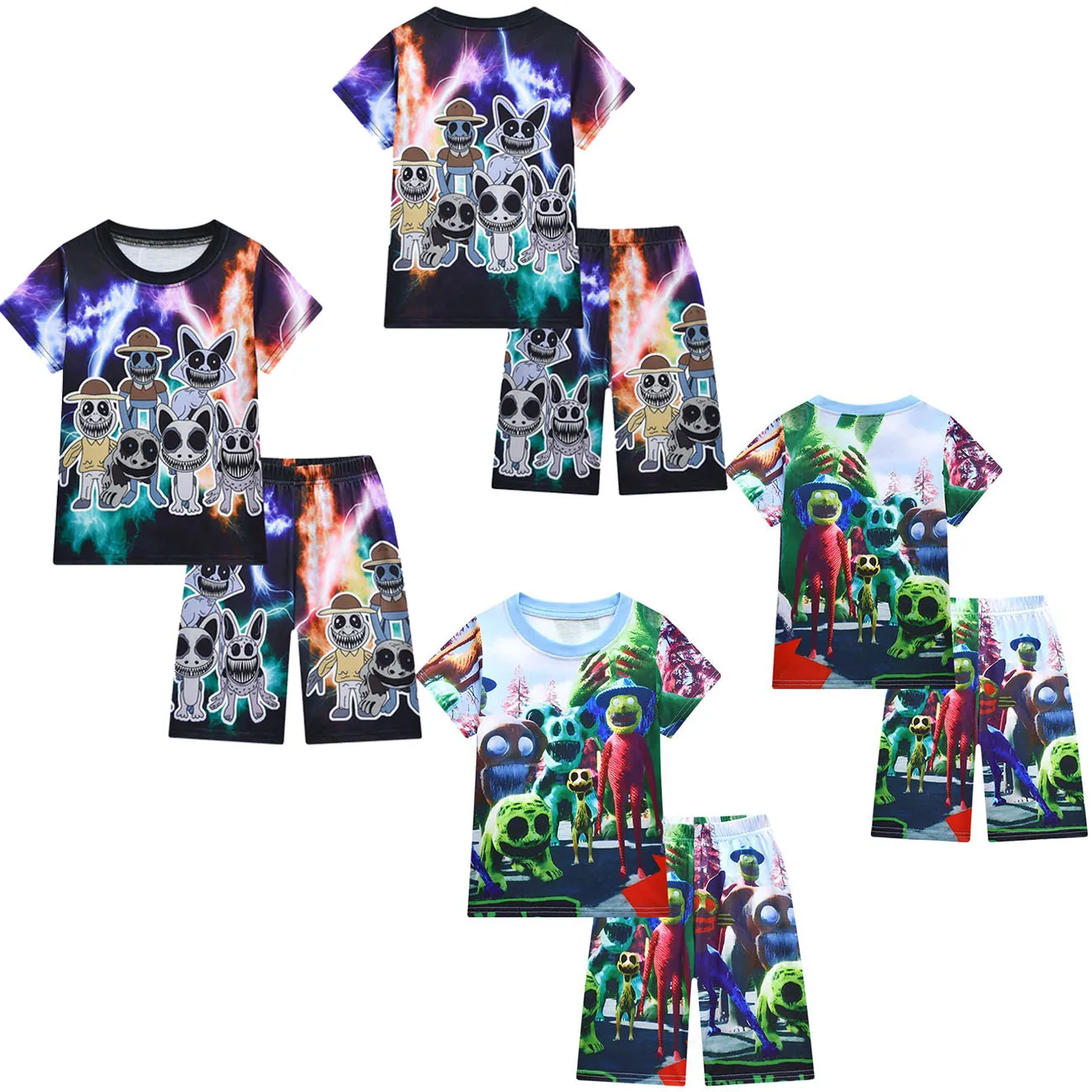 2024-Game-ZOONOMALY-Kids-T-shirt-Cartoon-Tops-Shorts-Leisure-Sports ...