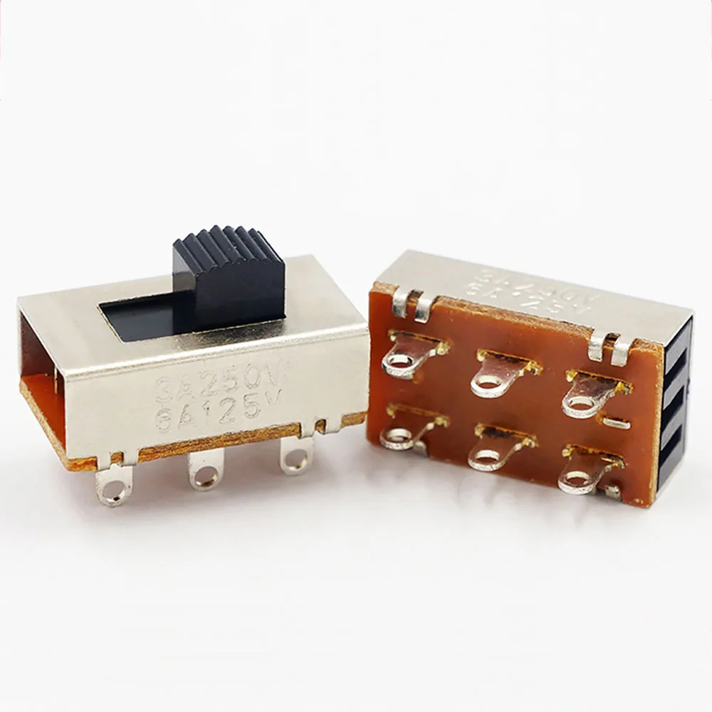 2pcs-On-Off-3-Position-2P3T-PCB-Panel-Slide-Switch-6-Pin-High-current ...