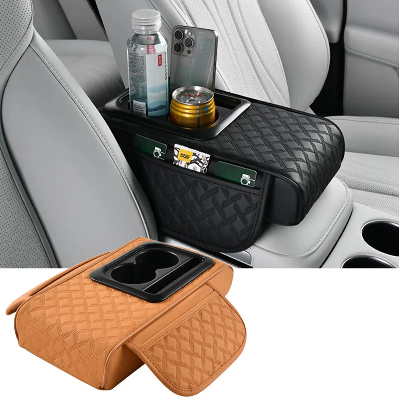 Universal Car Armrest Box Thicken Height Pad Arm Rest Cushion with ...