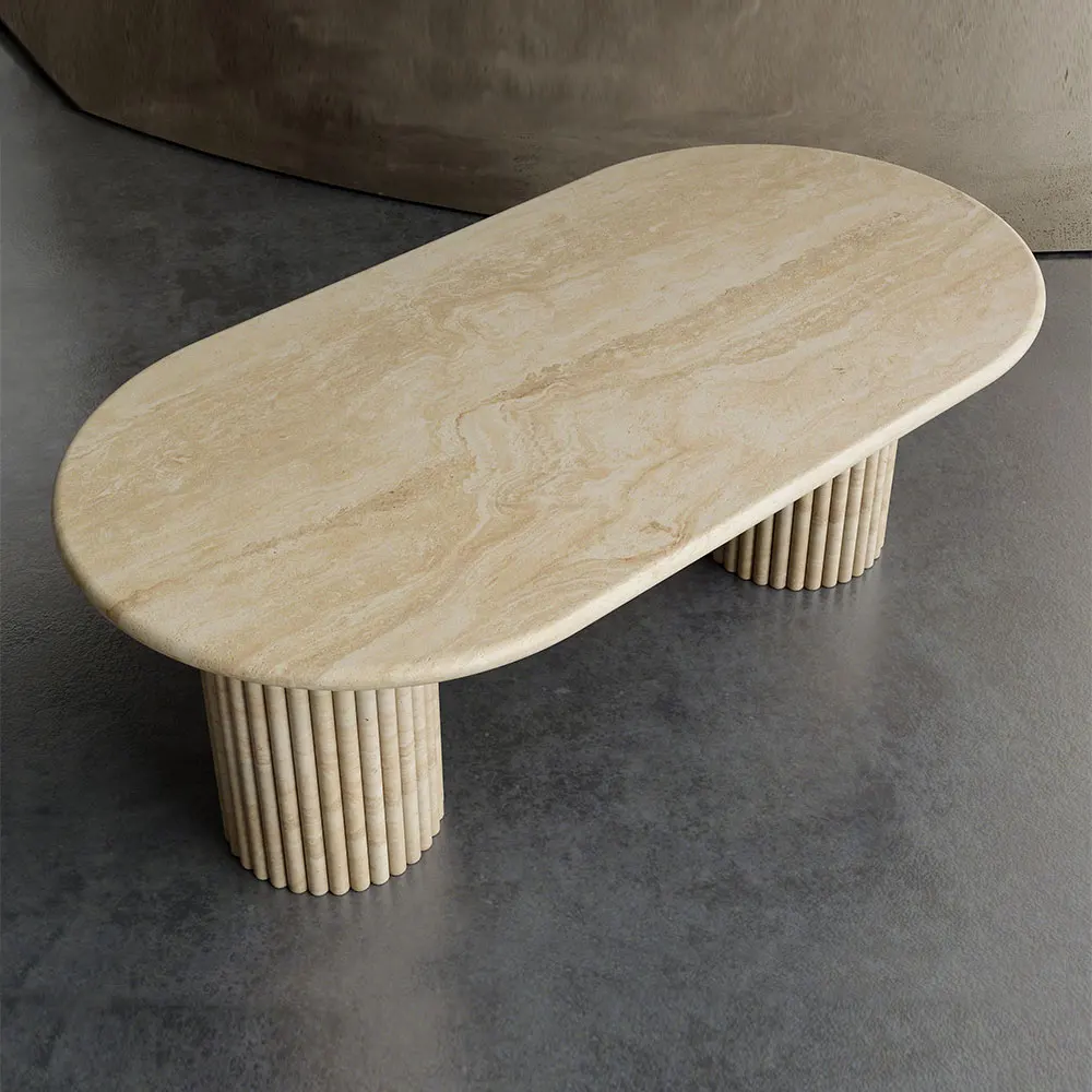 10-Seats-Natural-Travertine-Dining-Table-Stone-Furniture-Dining-Table ...