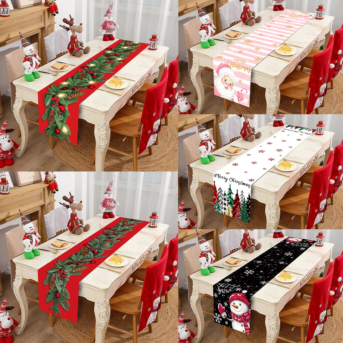 Mesa-de-Navidad-mantel-de-Navidad-mantel-de-Navidad-decoraci-n-de ...