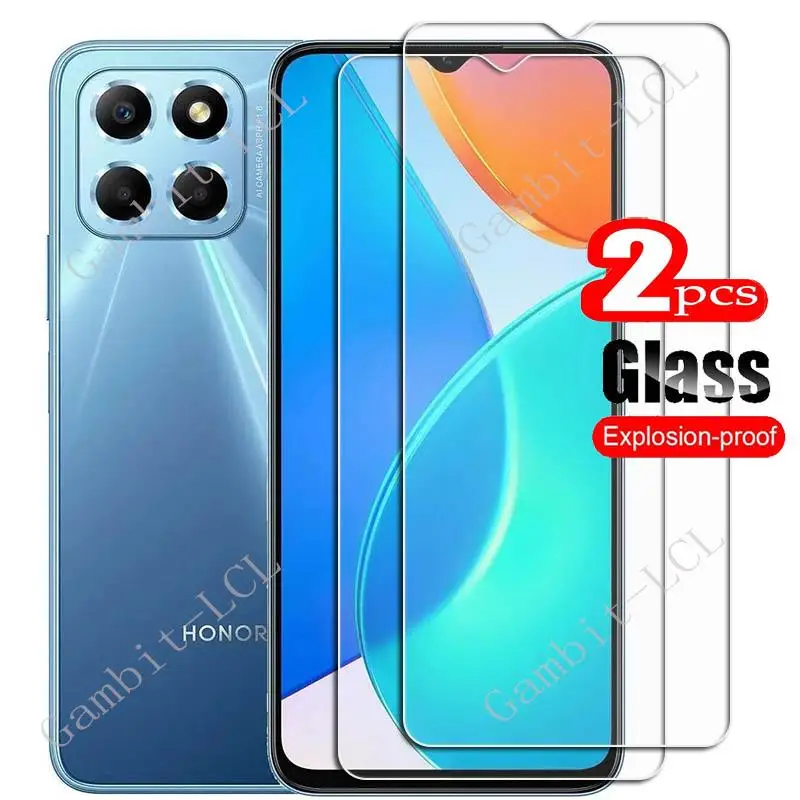 For Honor X6 Tempered Glass Protective ON HonorX6 VNE-LX1, VNE-LX2 6 ...
