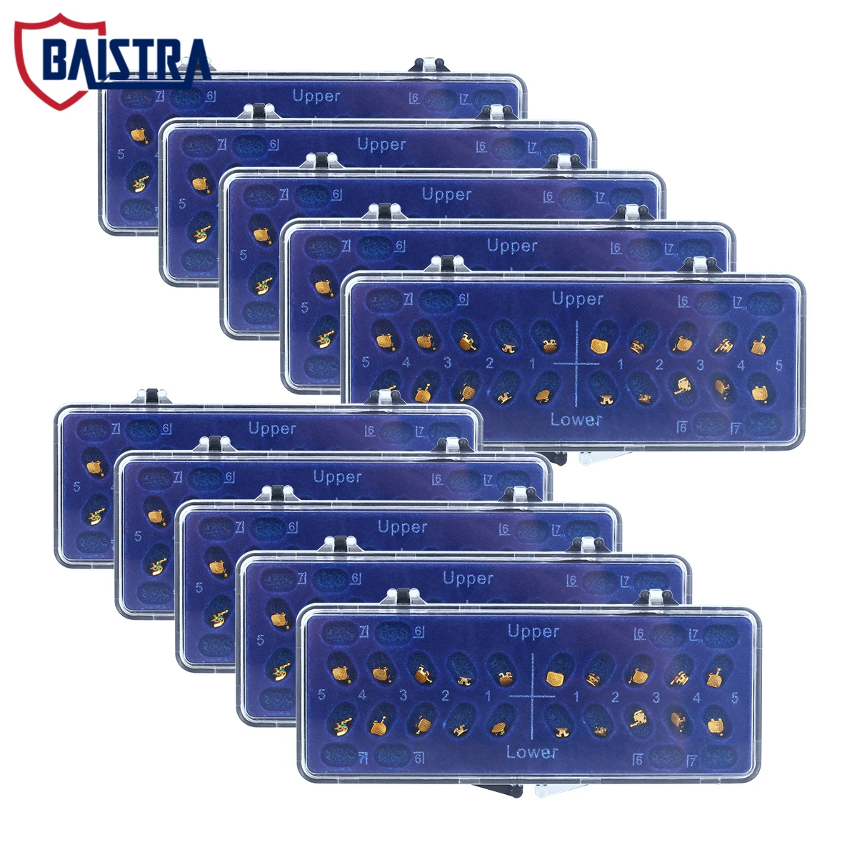 200Pcs Dental Orthodontic Brackets Mini ROTH/MBT 022 345 Hook Dentistry ...