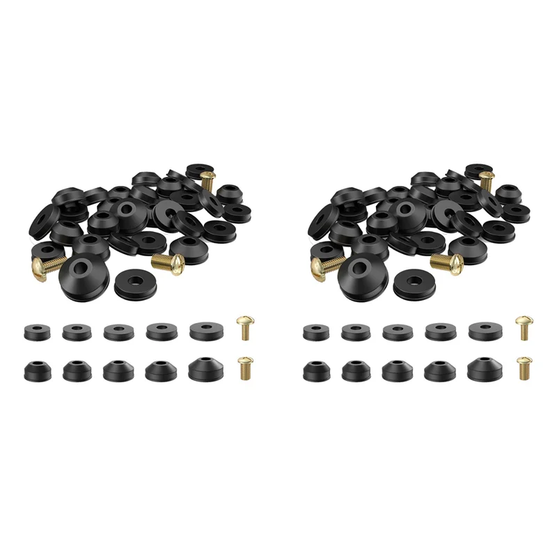 Faucet Washers, 116-Pack Flat And Beveled Rubber Faucet Washers And ...